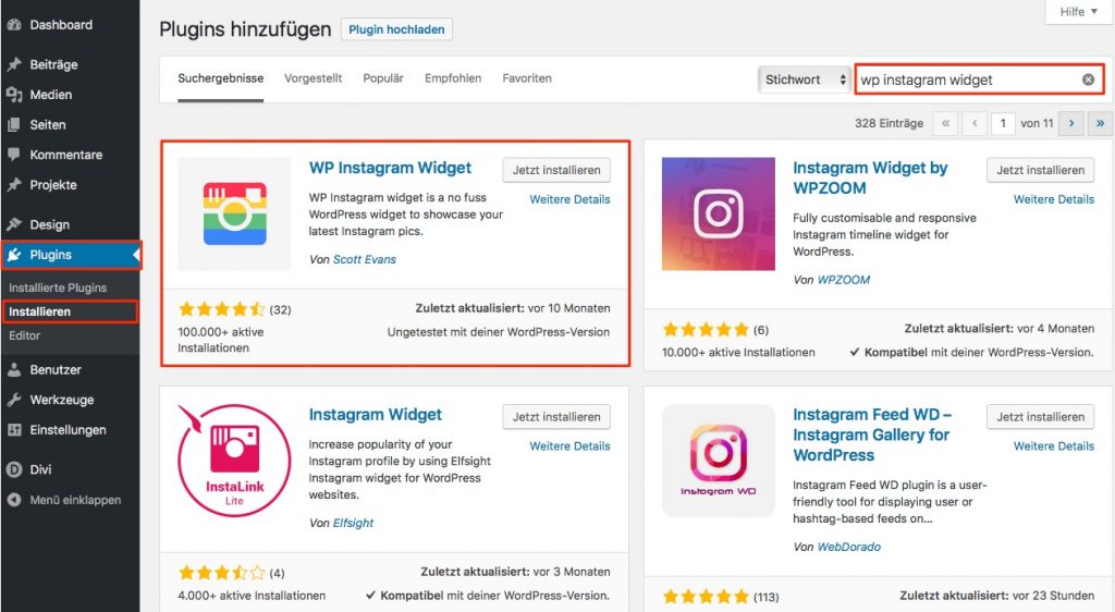Einbinden von Instagram in Wordpress leicht gemacht - formativ.net ...