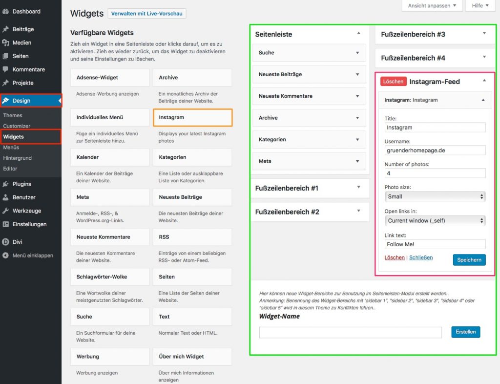 Einbinden von Instagram in Wordpress leicht gemacht - formativ.net ...